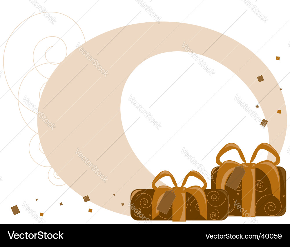 Gift background Royalty Free Vector Image - VectorStock