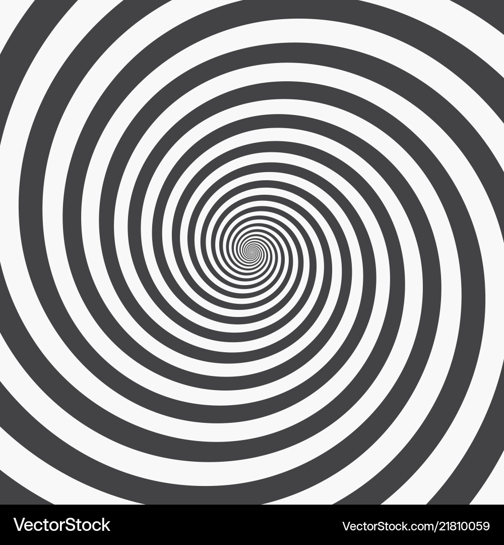 Hypnotic spiral background Royalty Free Vector Image