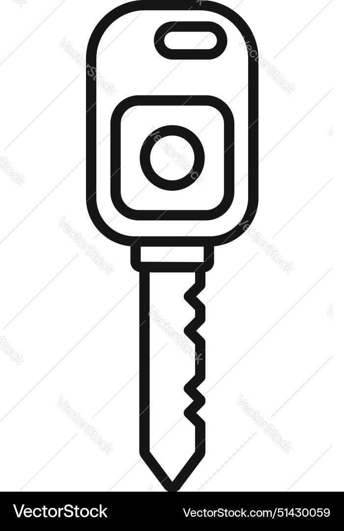 Modern car key line icon Royalty Free Vector Image