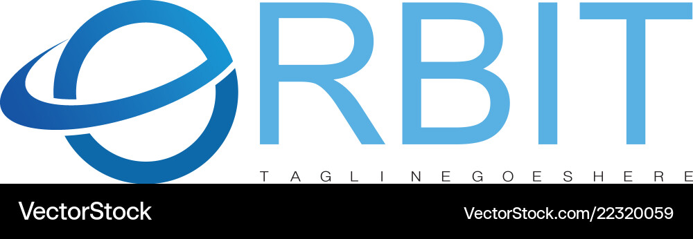 Orbit logo Royalty Free Vector Image - VectorStock