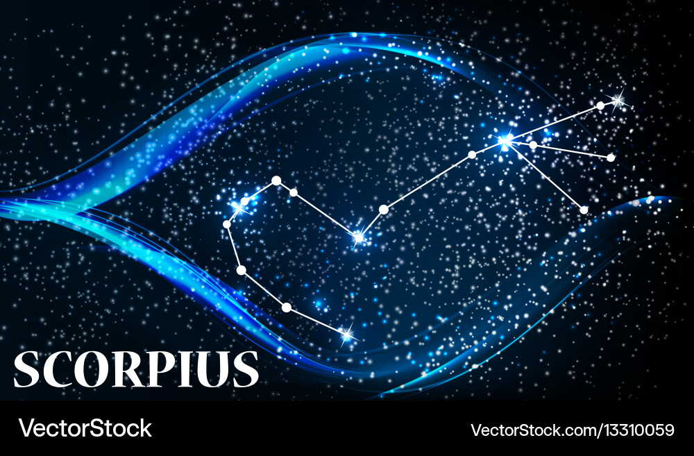 Symbol scorpius zodiac sign Royalty Free Vector Image