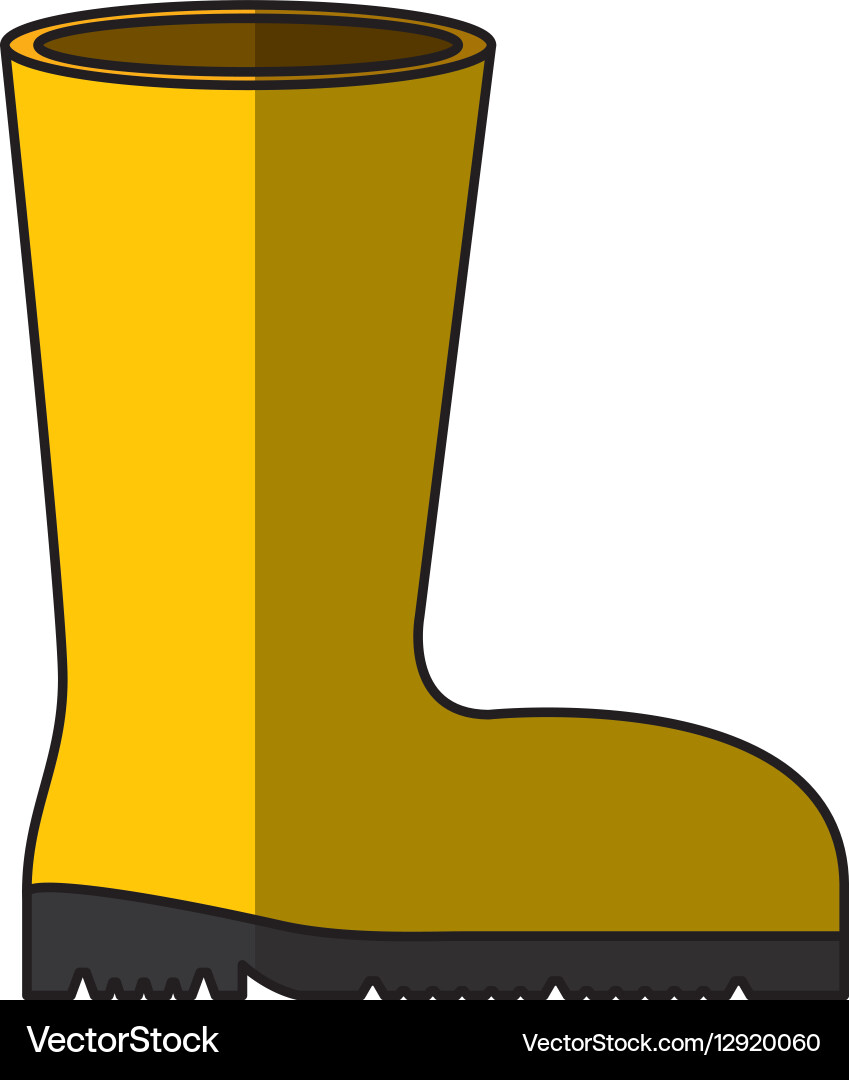Boots safety isolated icon Royalty Free Vector Image