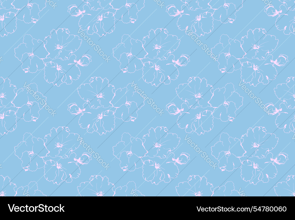 Hand drawn floral pattern design flower drawing Vector Image