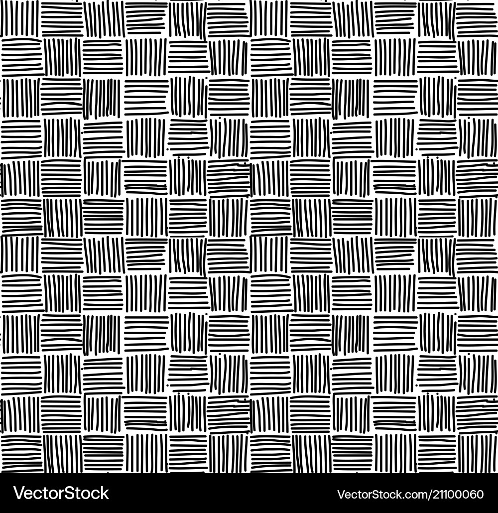 Hand drawn seamless pattern can Royalty Free Vector Image