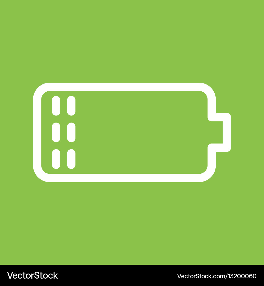 Low battery Royalty Free Vector Image - VectorStock