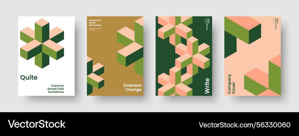 Modern Abstract Book Cover Royalty Free Vector Image