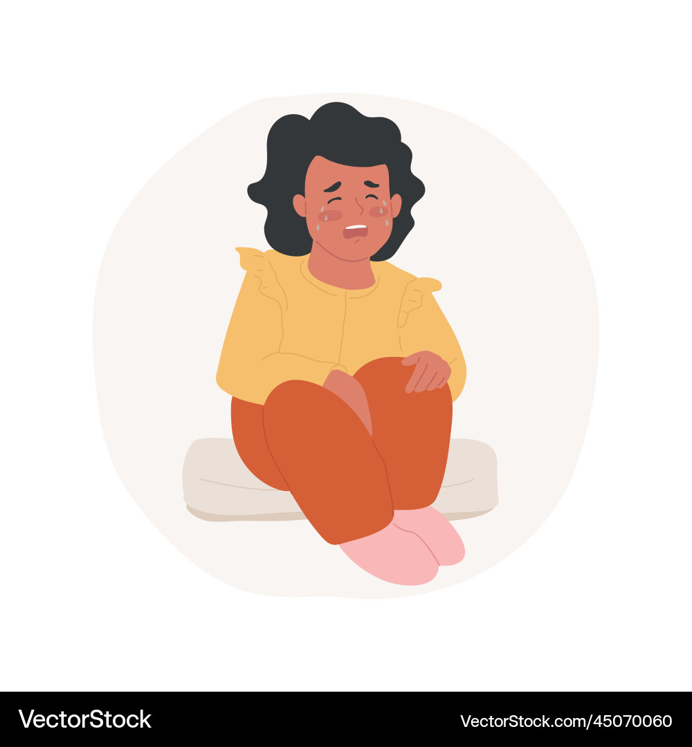 Overly emotional isolated cartoon Royalty Free Vector Image