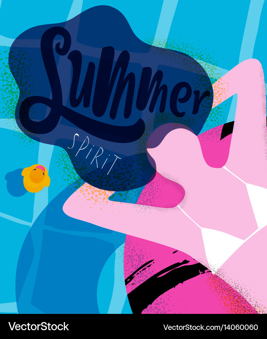 Poster summer spirit Royalty Free Vector Image