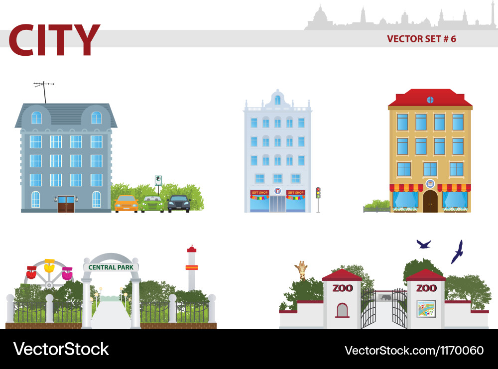 Public building Royalty Free Vector Image - VectorStock