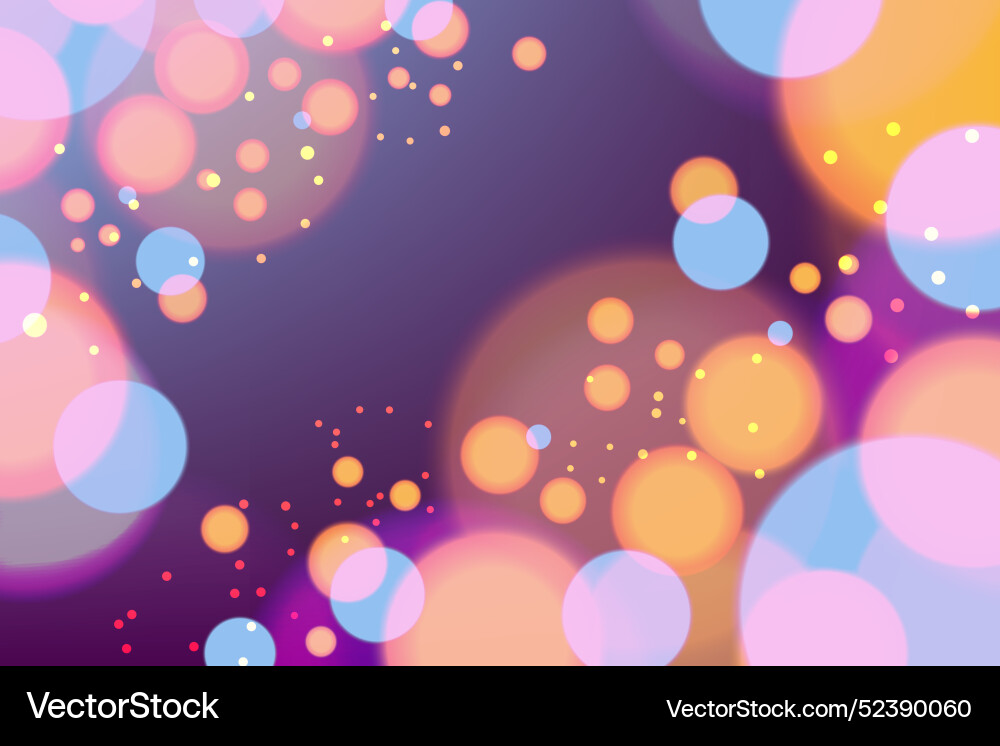 Realistic bokeh background Royalty Free Vector Image