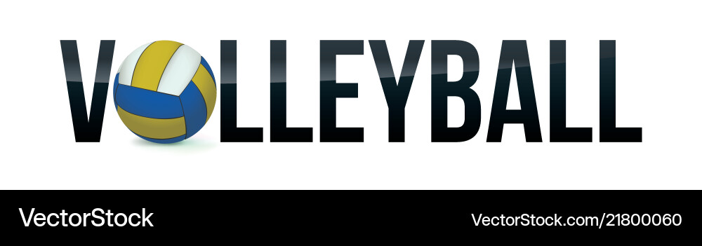 Volleyball concept word art Royalty Free Vector Image