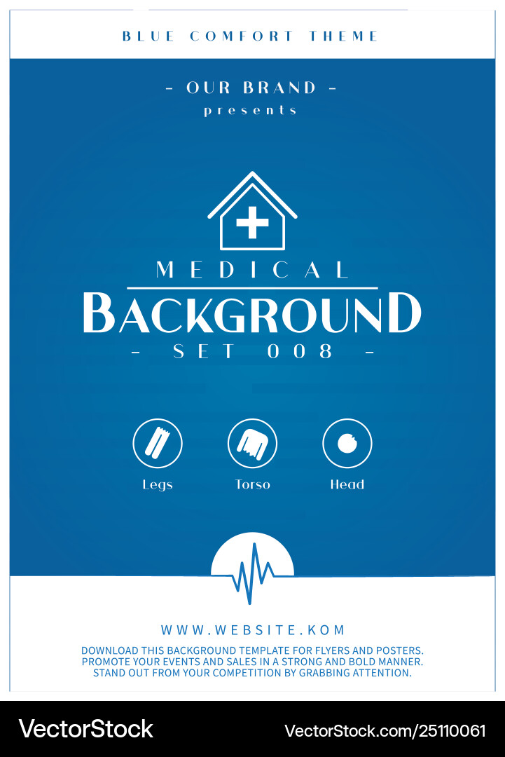 A soothing blue background texture on flyer Vector Image