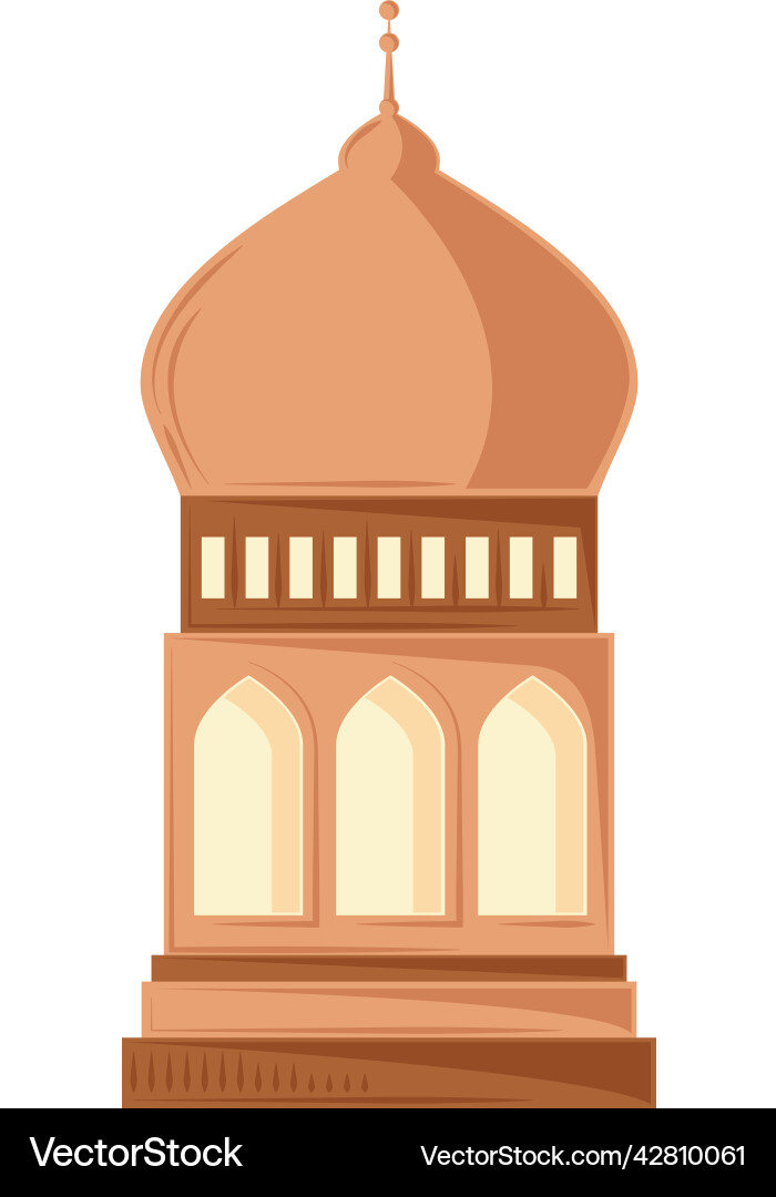 Arab islamic mosque Royalty Free Vector Image - VectorStock