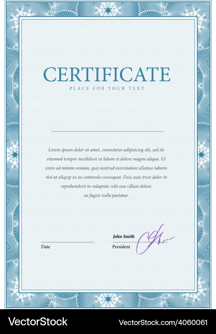 Certificate pattern Royalty Free Vector Image - VectorStock