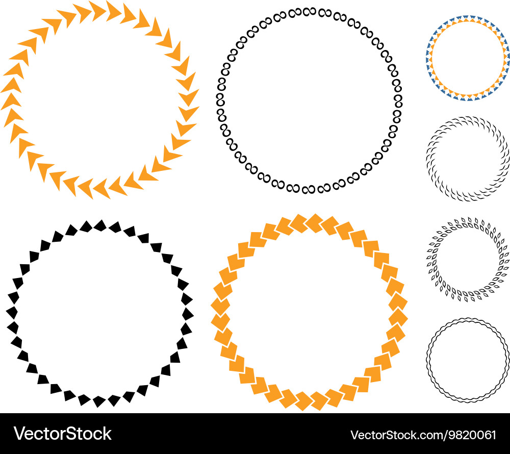 Circle template sticker Royalty Free Vector Image