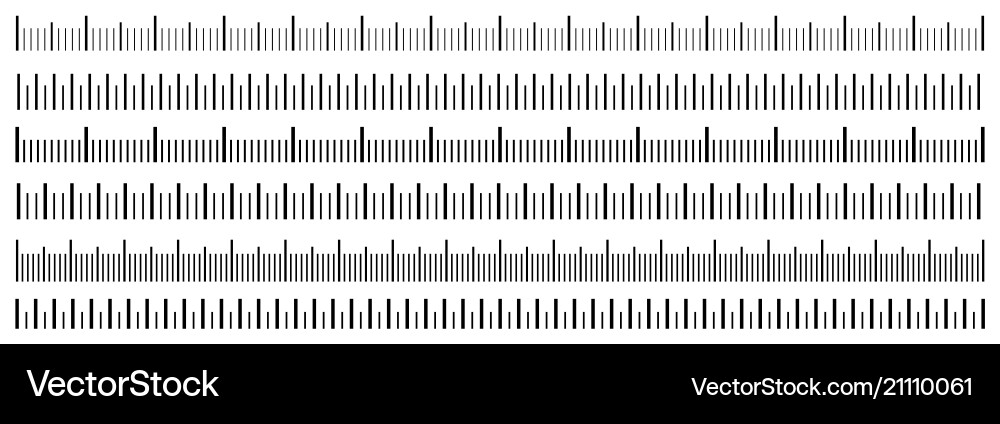 Creative of size indicators Royalty Free Vector Image