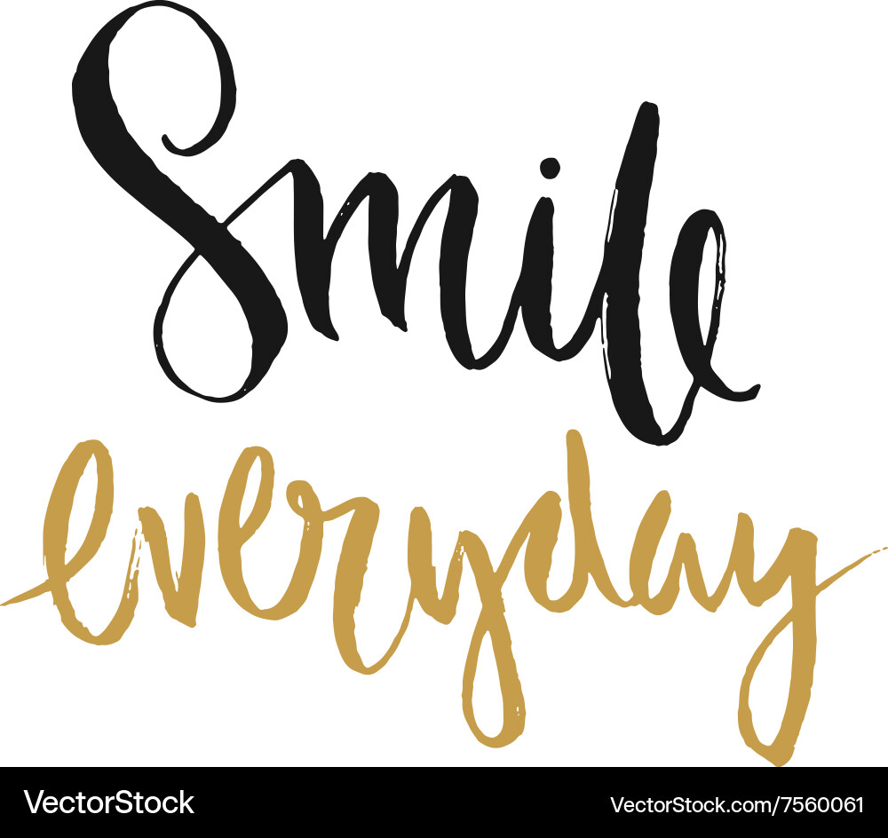 Hand drawn lettering poster Royalty Free Vector Image