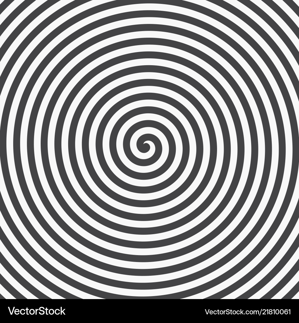 Hypnotic Spiral Vortex Royalty Free Vector Image