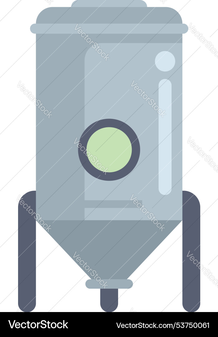 Industrial equipment for food processing storing Vector Image
