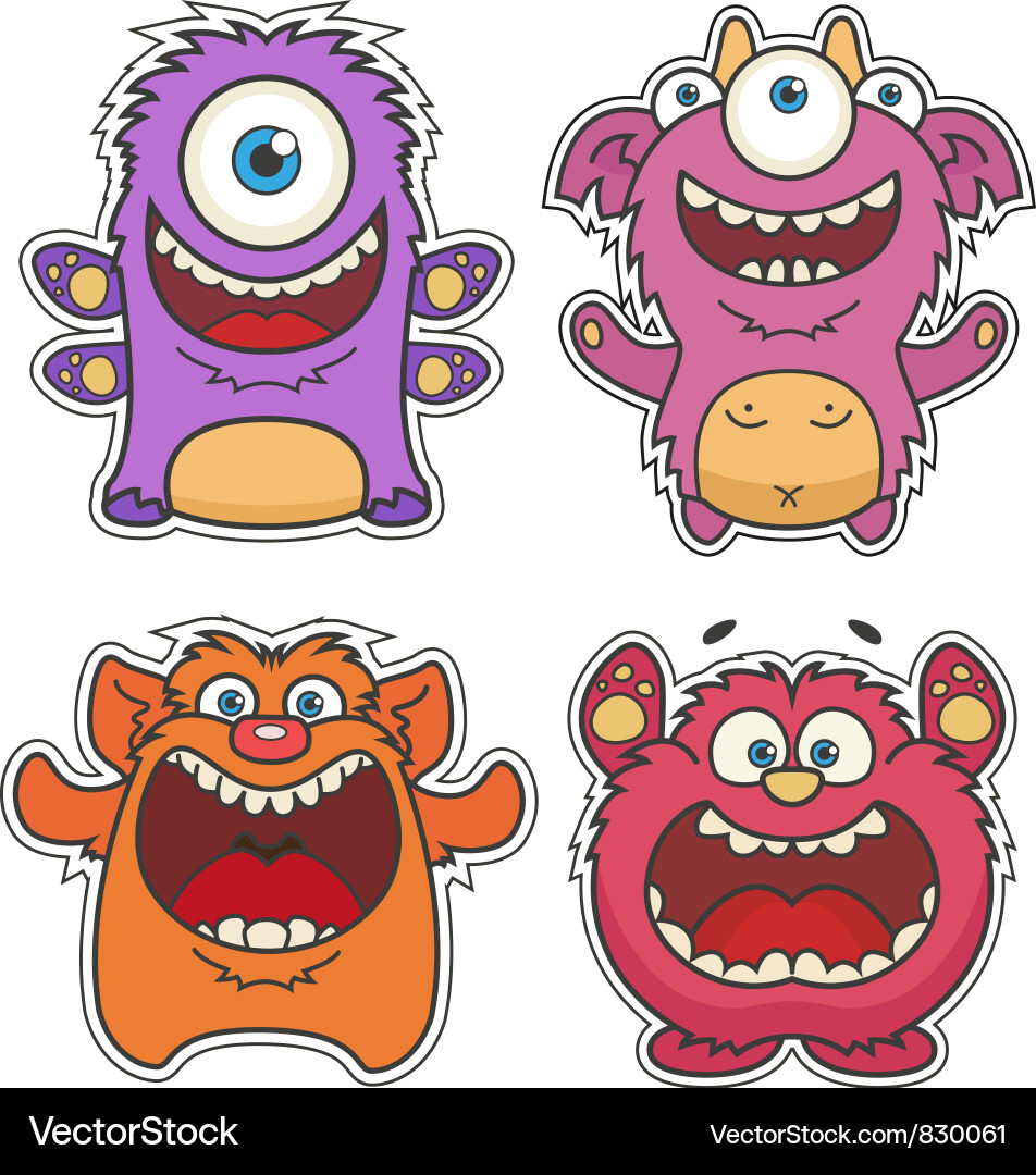 Monsters Royalty Free Vector Image - VectorStock