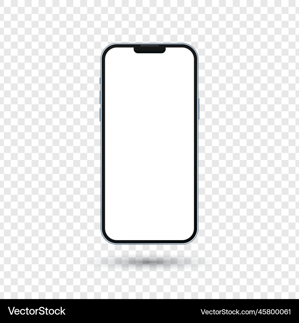 Smartphone mockup template mobile phone front Vector Image