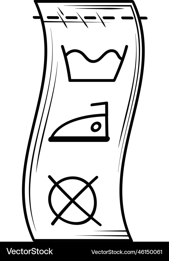 Washing instructions clothing Royalty Free Vector Image