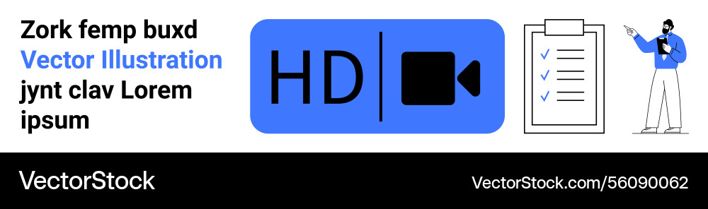 Business presentation and hd video display concept