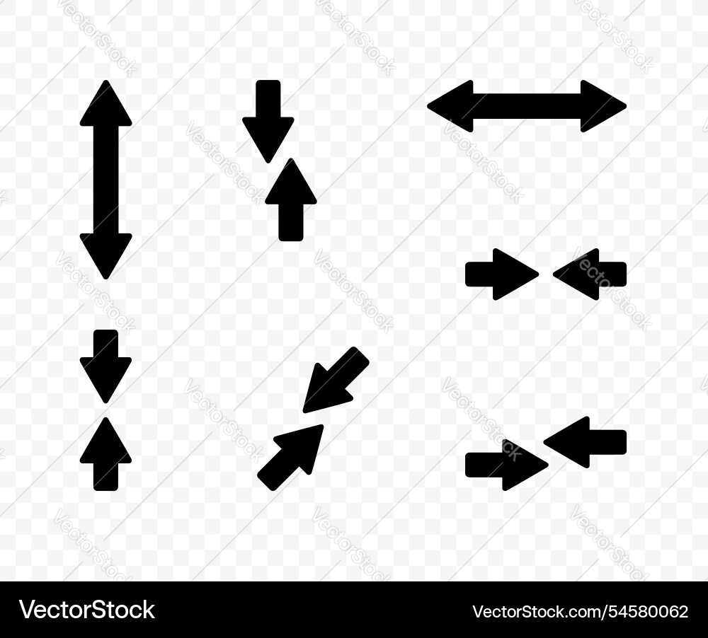 Dimension measurement arrow design Royalty Free Vector Image