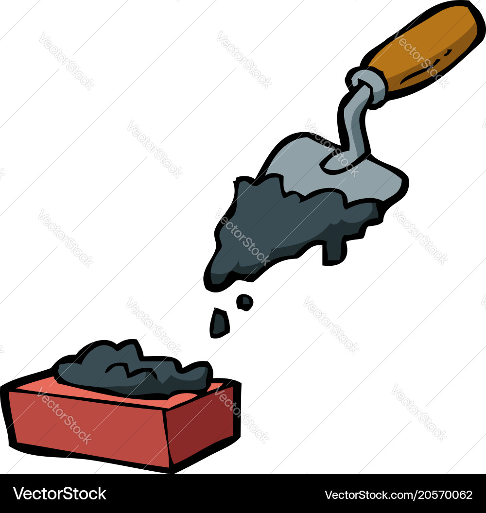 Bricklayer Builder Cartoon Trowel Vector Images (over 320)