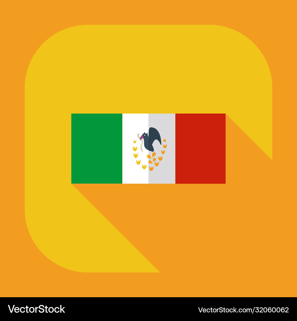 Flat modern design with shadow icons flag Vector Image