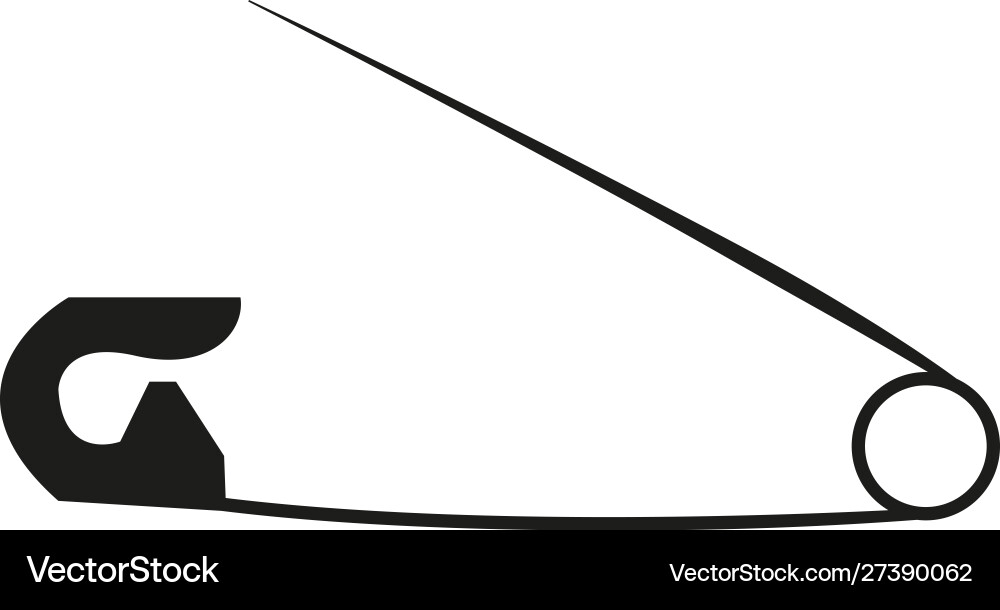 Safety pin Royalty Free Vector Image - VectorStock