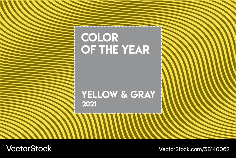 Yellow and gray color sample Royalty Free Vector Image