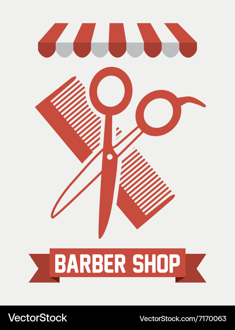 Barber shop design Royalty Free Vector Image - VectorStock