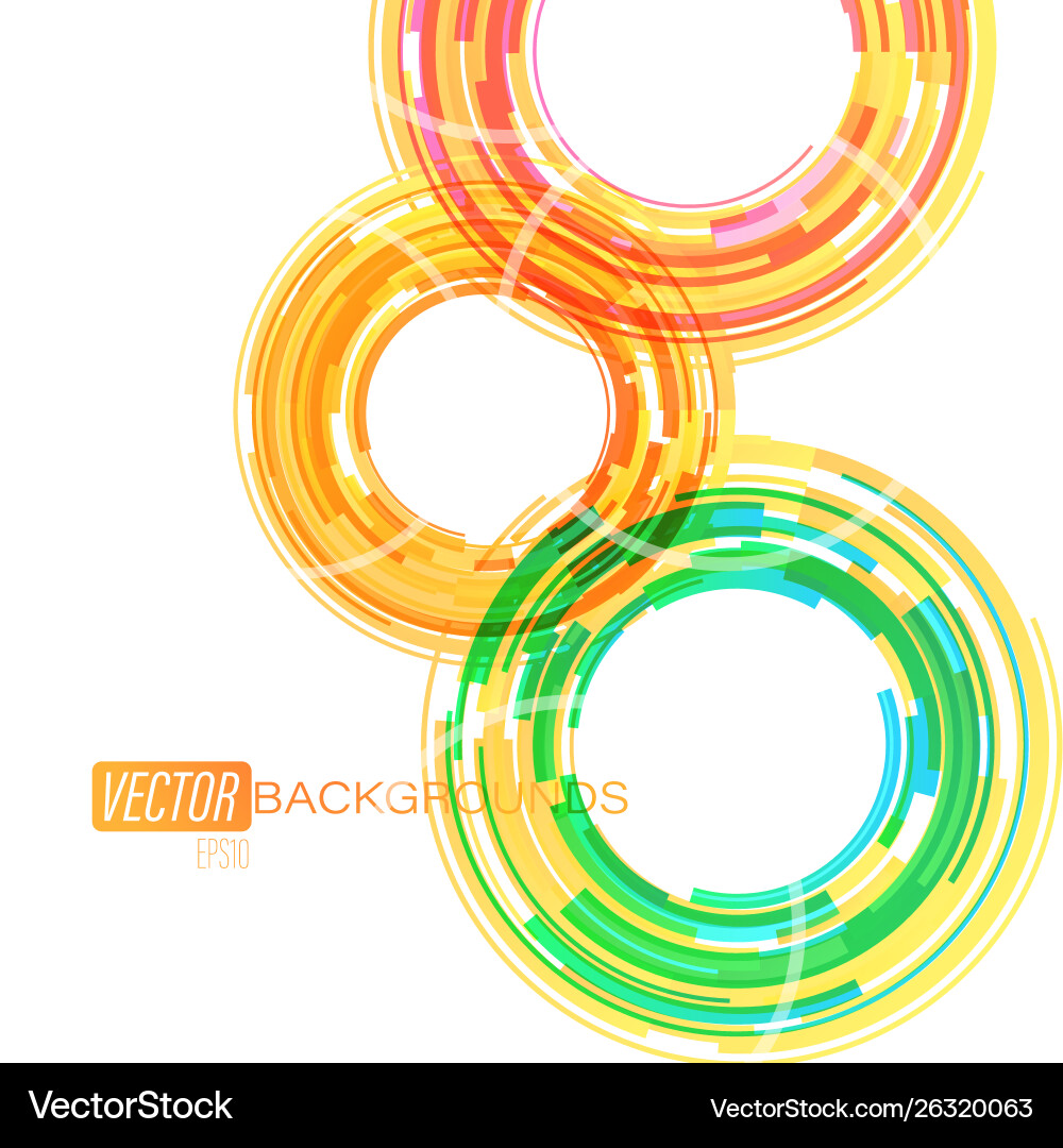 Circular lines motion on a white Royalty Free Vector Image