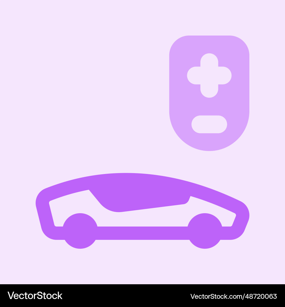 Ev car with volume isolated on white background Vector Image