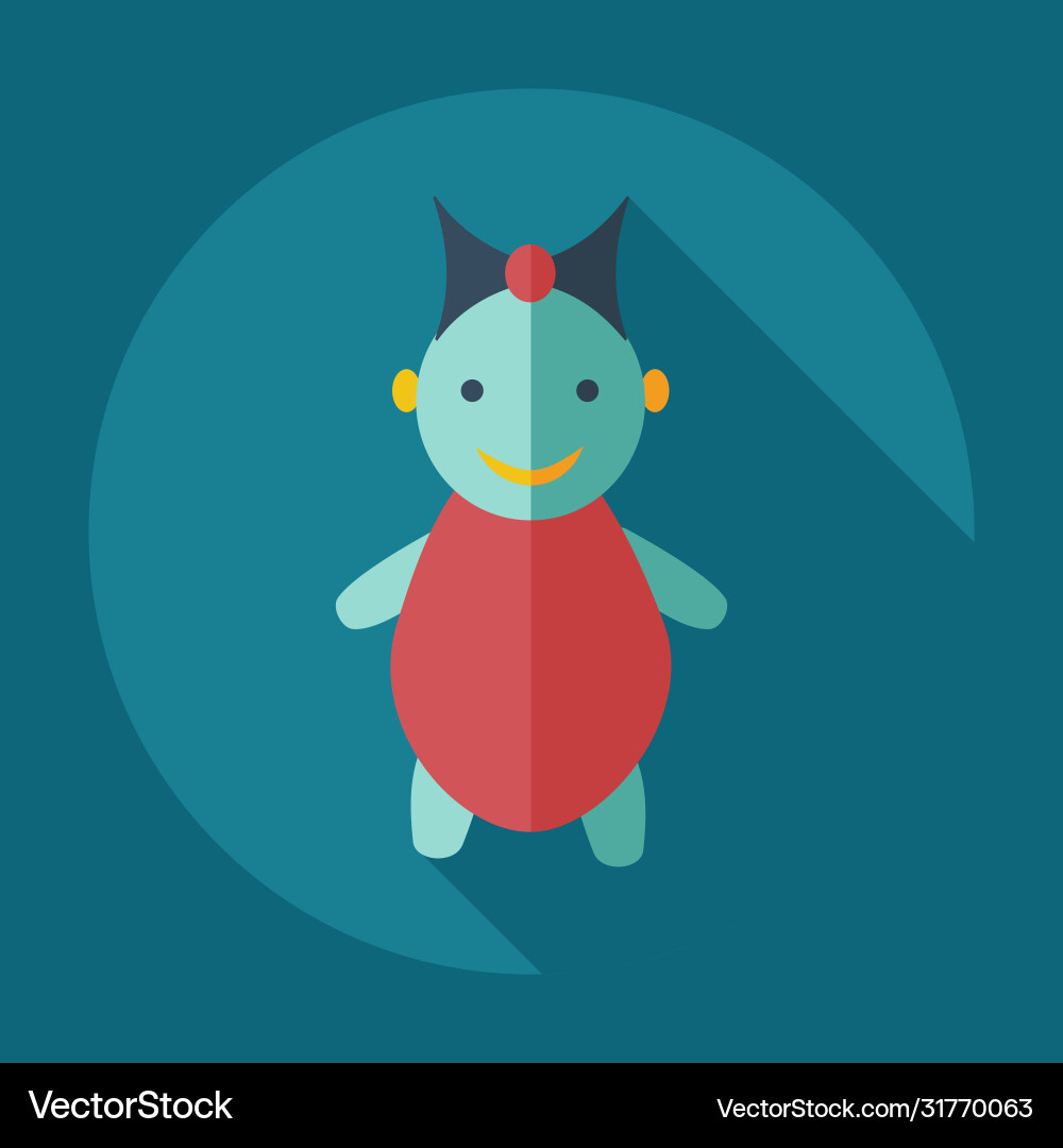 Flat modern design with shadow icons children Vector Image