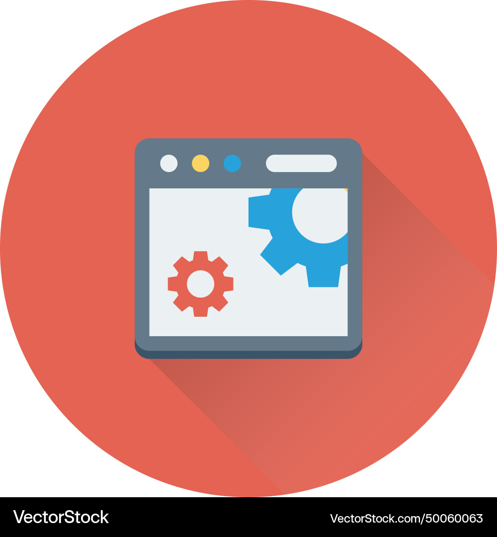 Web setting icon Royalty Free Vector Image - VectorStock