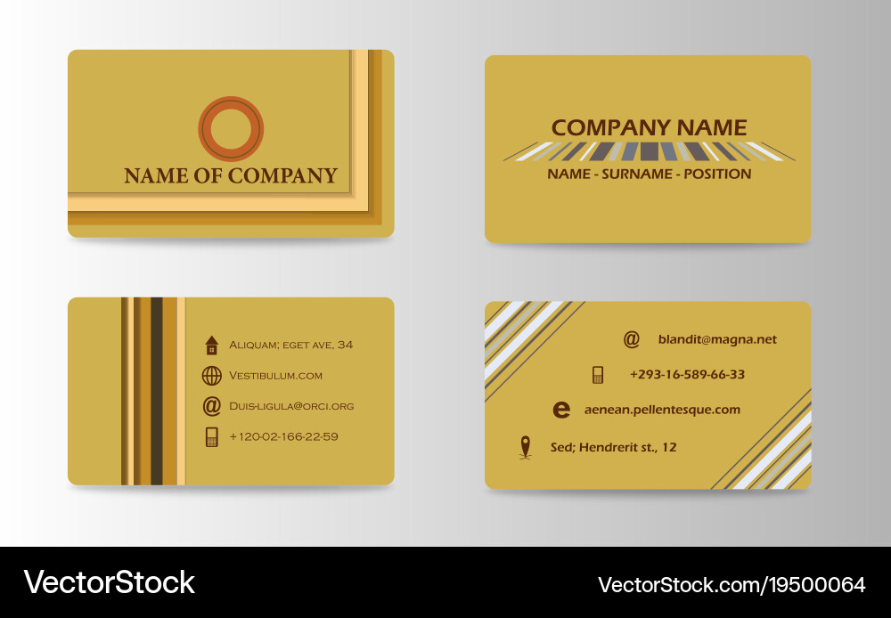 Business card in individual style Royalty Free Vector Image