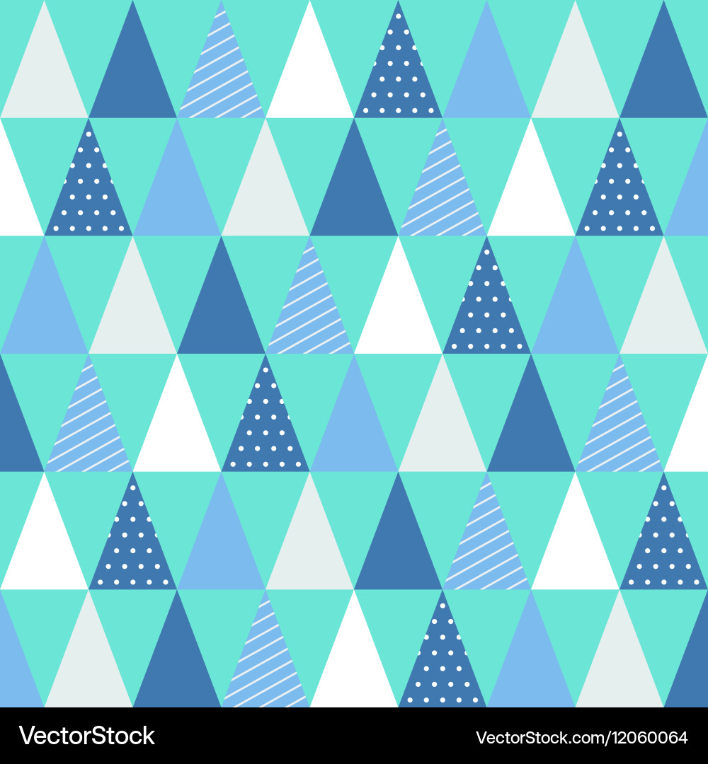 Christmas triangle pattern Royalty Free Vector Image