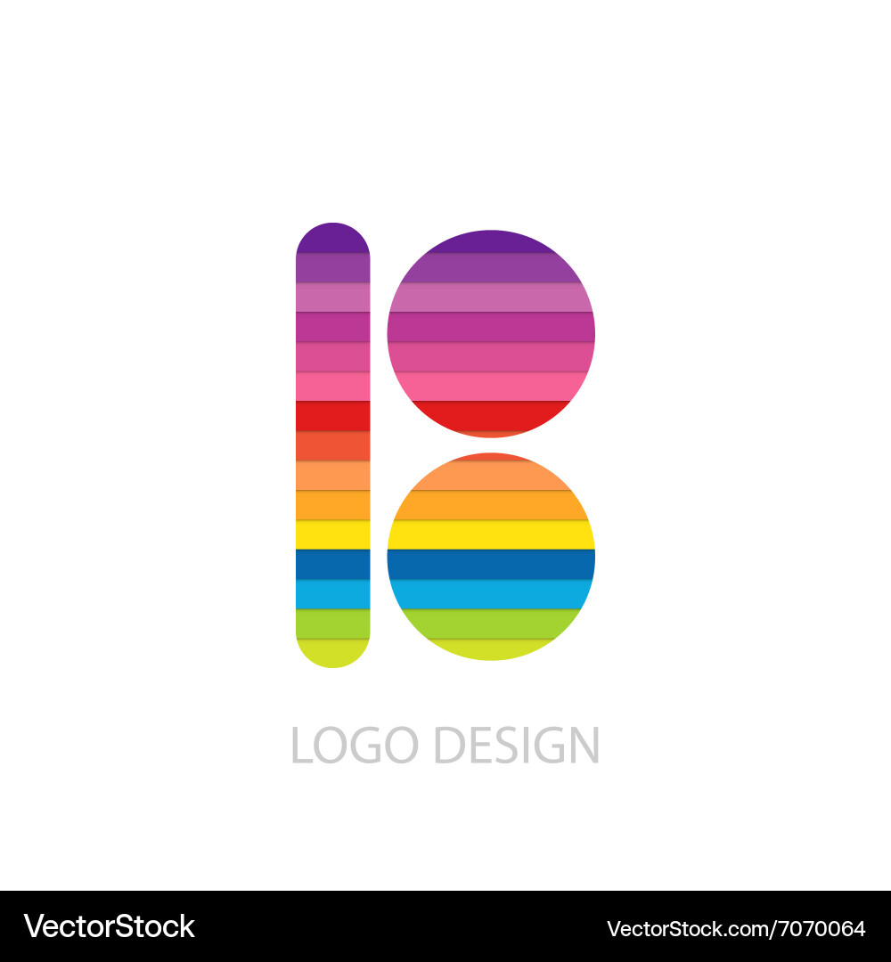 Colorful logo letter Royalty Free Vector Image