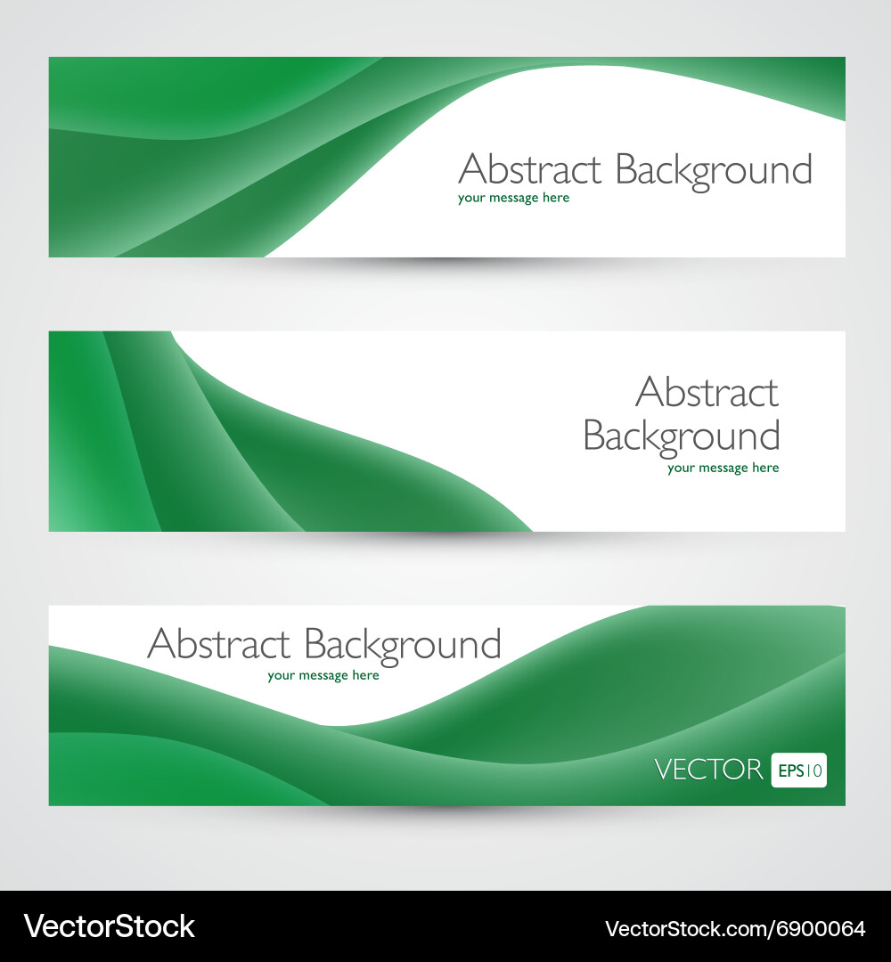 Colorful waves abstract banners Royalty Free Vector Image