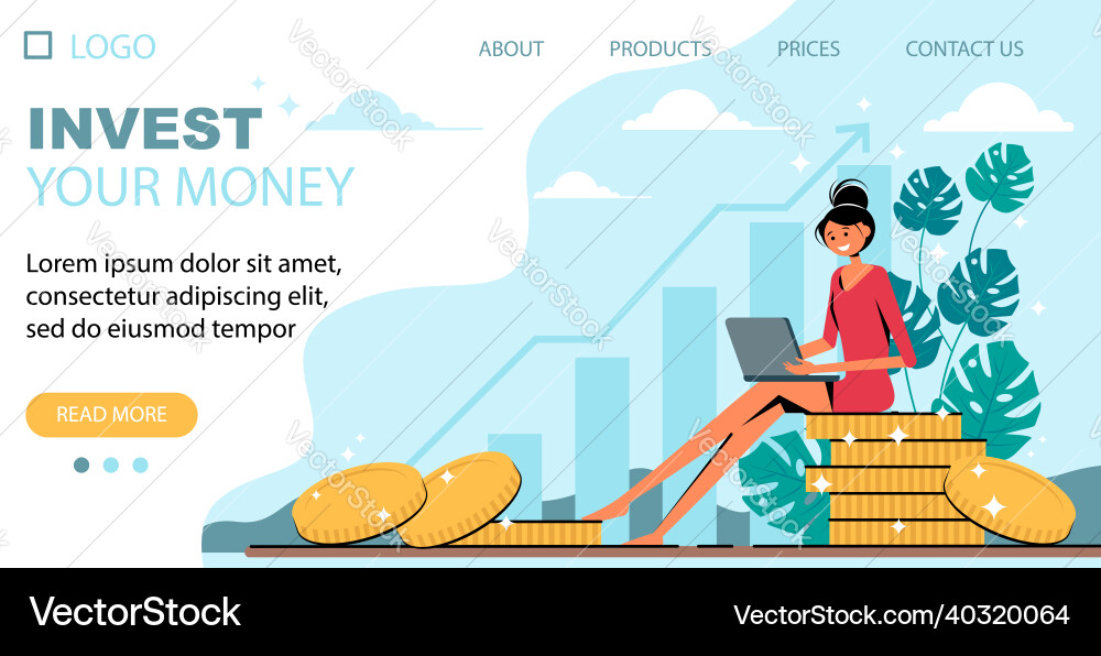 Concept for investment Royalty Free Vector Image