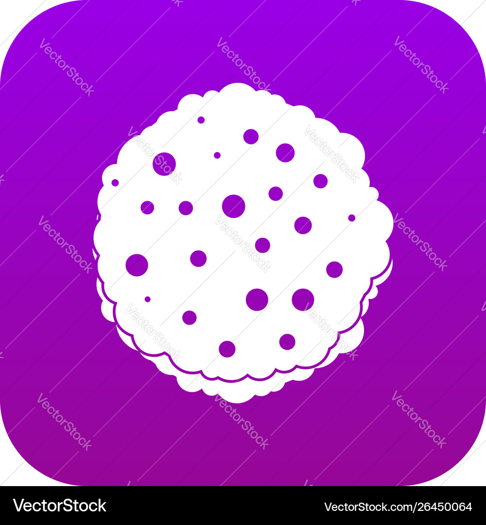 Cutlets icon digital purple Royalty Free Vector Image
