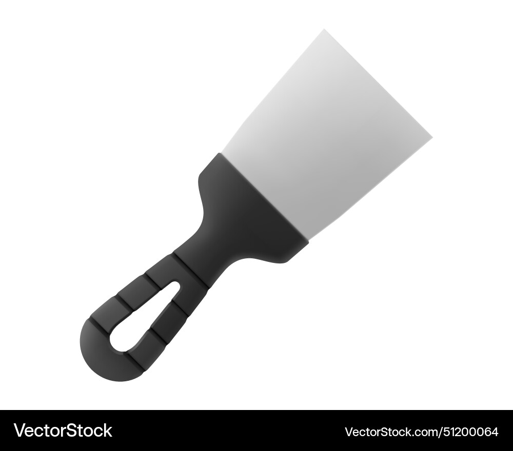 Putty knife isolated on a white background Vector Image