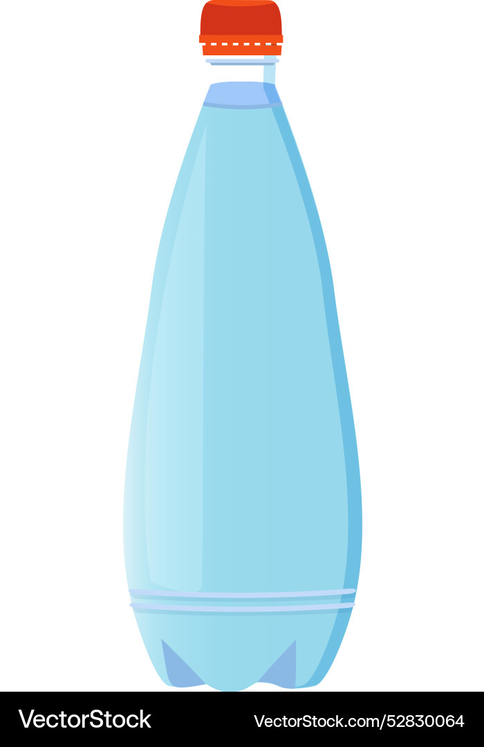 Water bottle plastic clean pure drink container Vector Image