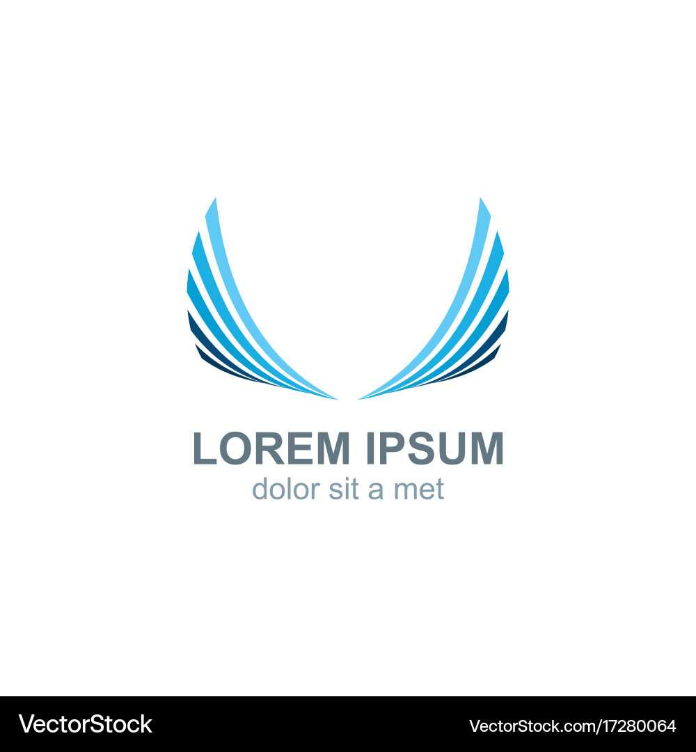 Wing fly logo Royalty Free Vector Image - VectorStock