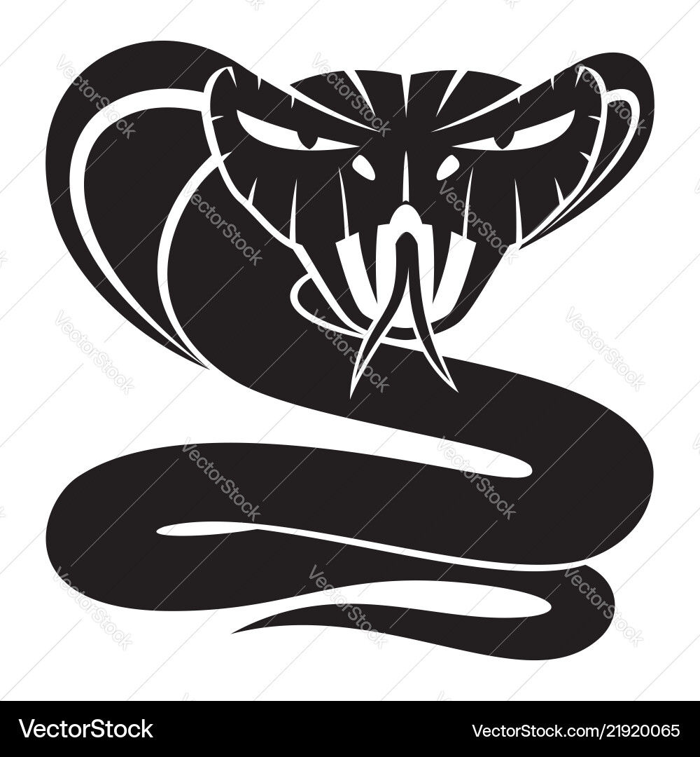 Cobra snake sign Royalty Free Vector Image - VectorStock