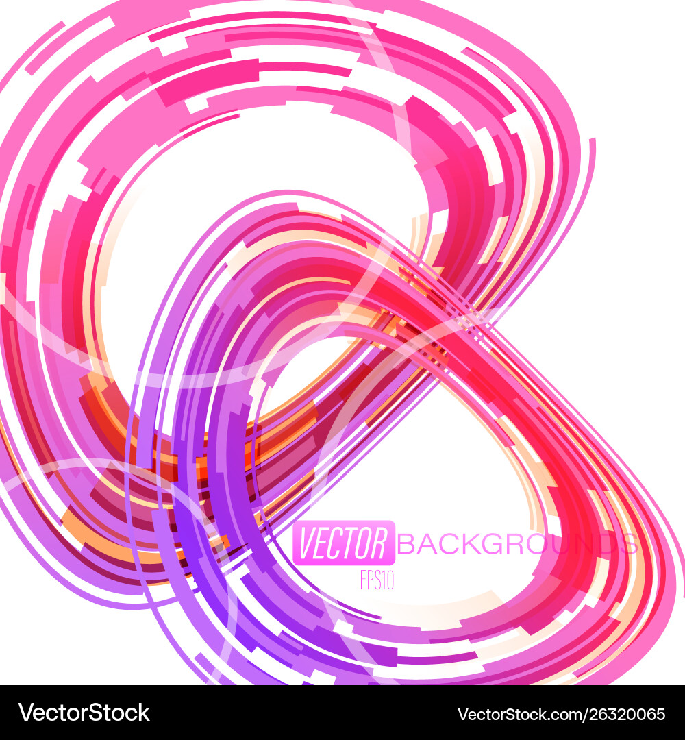 Colorful shapes circle motion Royalty Free Vector Image