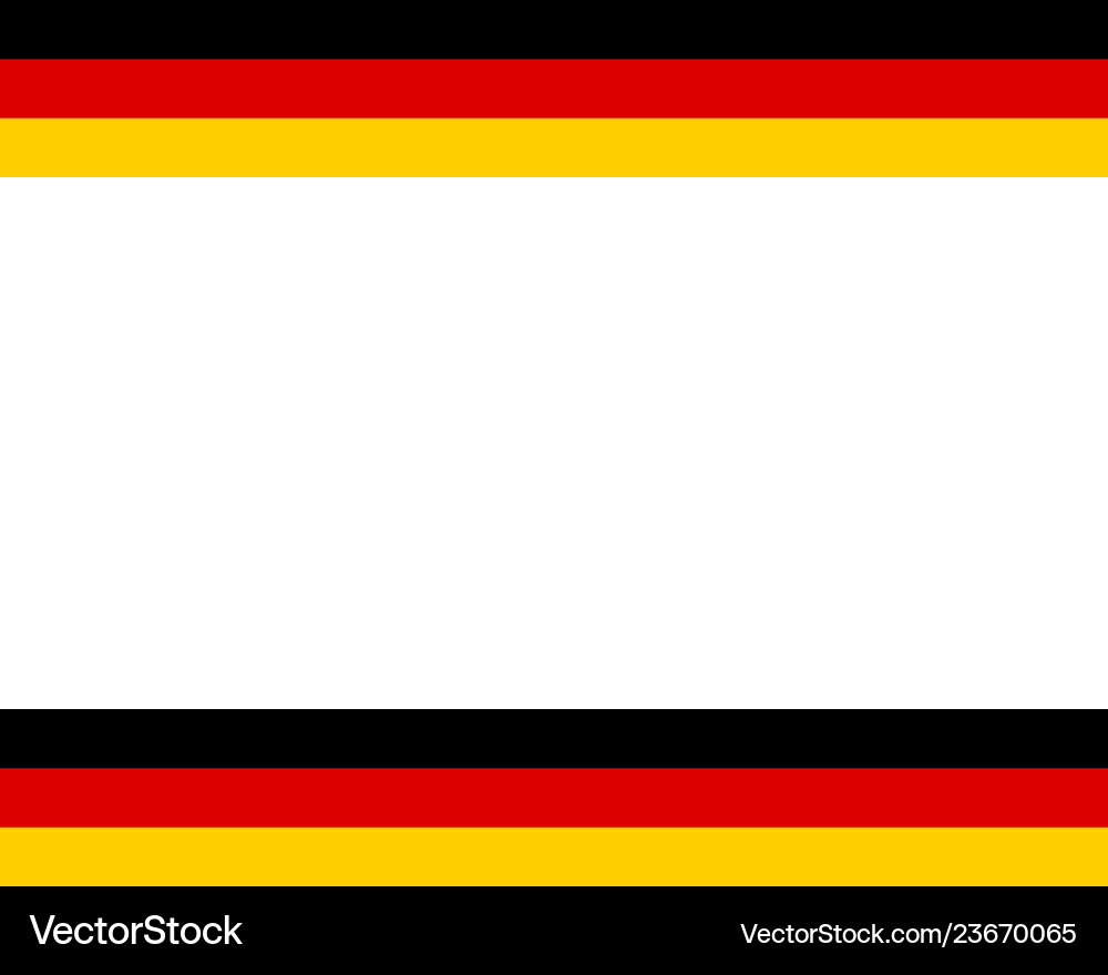 German flag with copy space Royalty Free Vector Image