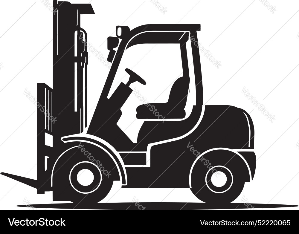 Loadlift dynamic forklift emblem liftology Vector Image